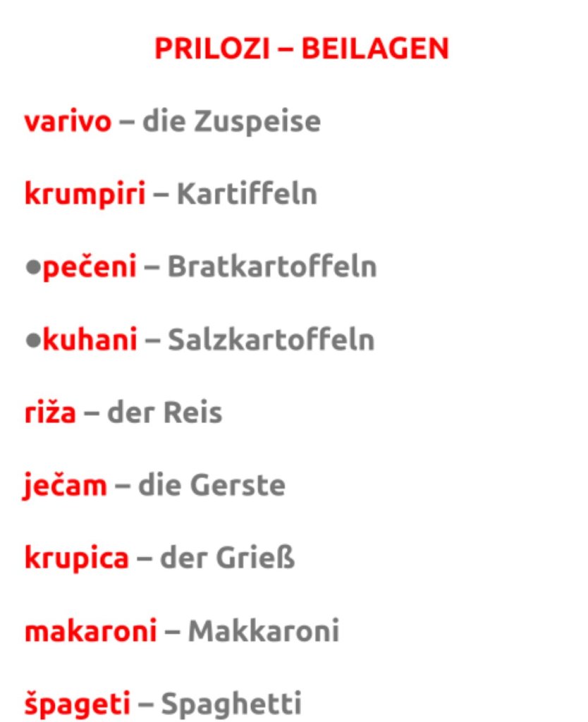 PRILOZI – BEILAGEN - Deutsch - Viel Spass