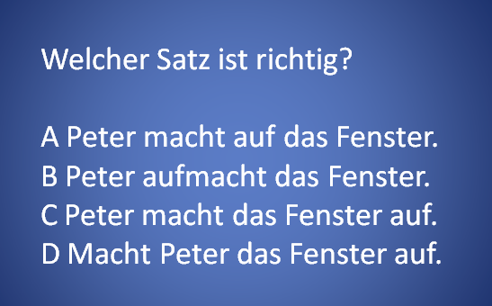 Verben mit Präpositionen. Welche Präposition ist richtig? Kreuzen Sie ...