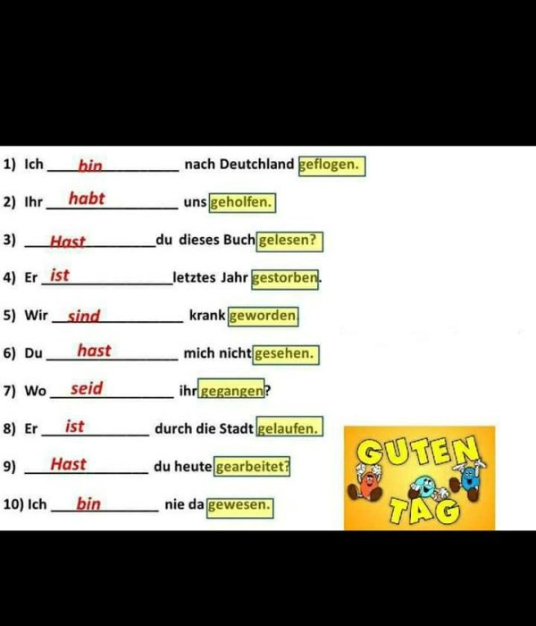 Beispiele für W-Fragen - Deutsch - Viel Spass