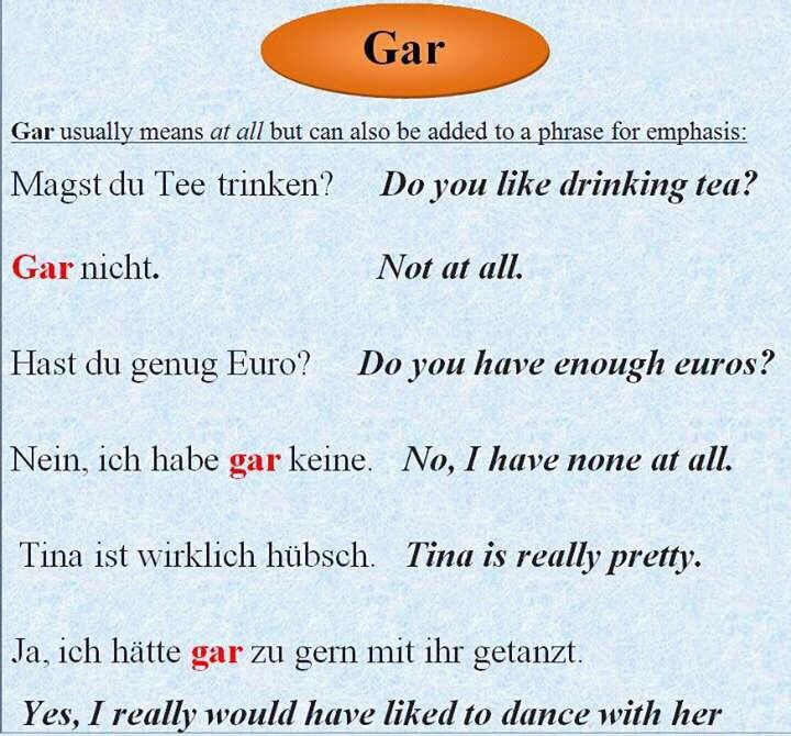 Gar - Deutsch - Viel Spass
