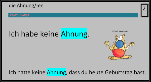 die Ahnung - Deutsch - Viel Spass