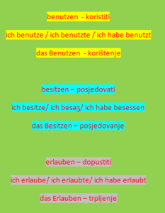 benutzen, besitzen, erlauben - Deutsch - Viel Spass