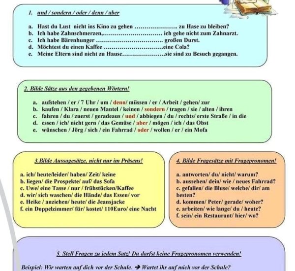 Wer,Was ; Wo; Wann; Warum , Wie,Wieso? - Deutsch - Viel Spass