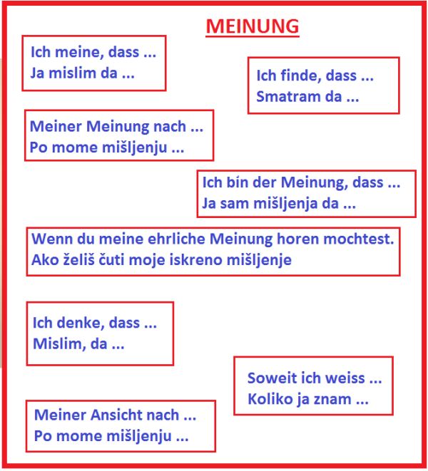 MEINUNG - Deutsch - Viel Spass