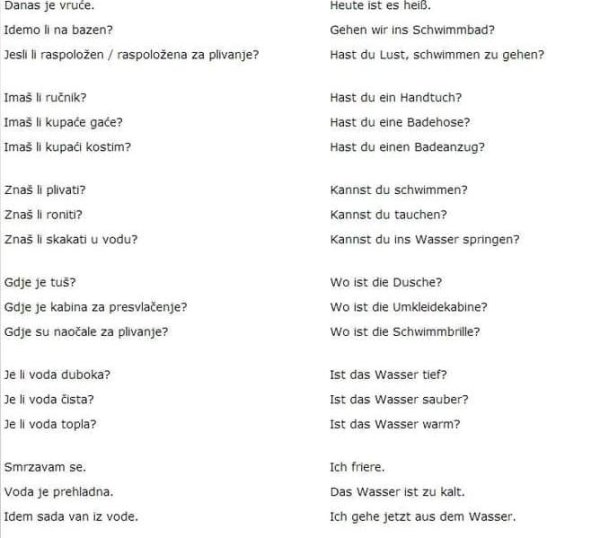 Na bazenu- Im Schwimmbad - Deutsch - Viel Spass