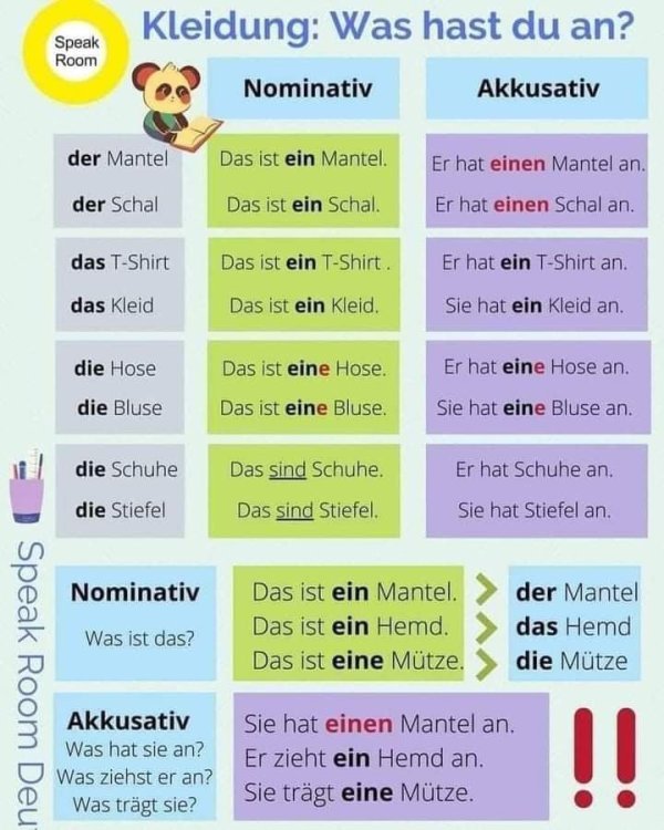 Kleidung: Was hast du an? - Deutsch - Viel Spass