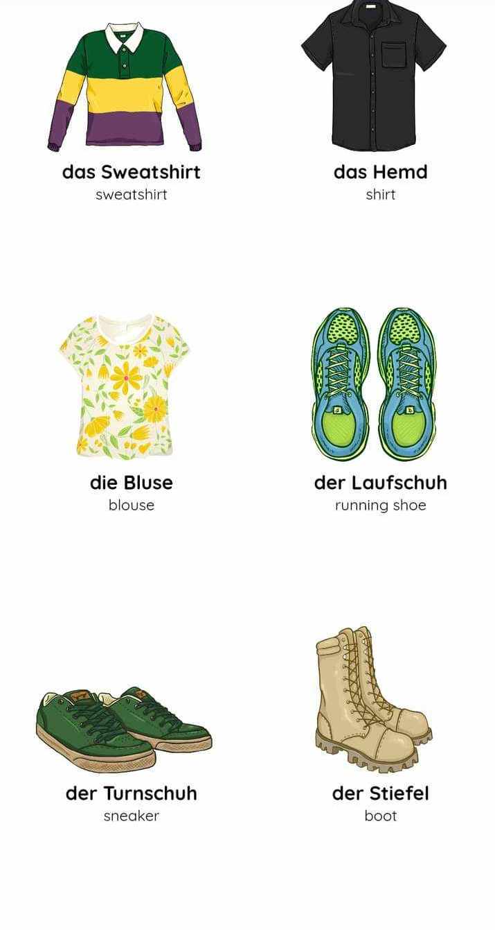 KLEIDUNG - Deutsch - Viel Spass